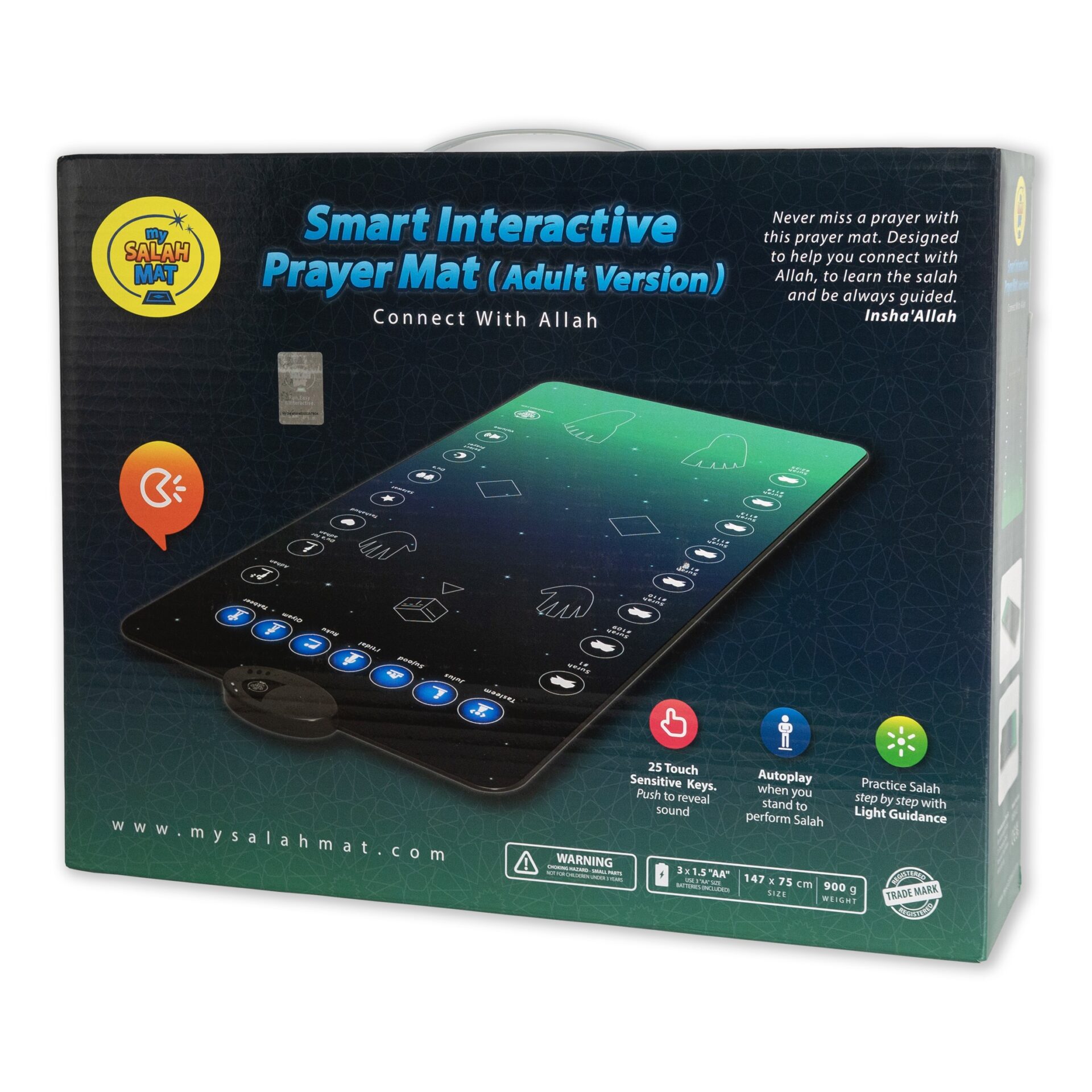 Ultimate My Salah Mat Bundle - Kids Prayer Mat + Adult Prayer Mat ...