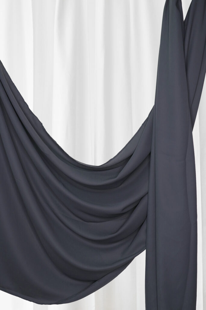 Grey Premium Georgette Hijab | That Adorbs Hijab