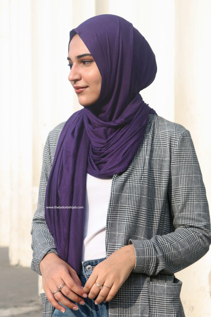 Indigo Instant Jersey Hijab | That Adorbs Hijab